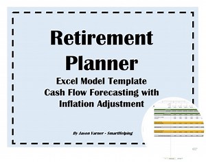 Retirement Planner Excel Model - Cash Flow Forecasting with Inflation Adjustment