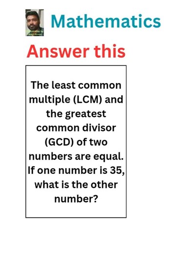 The least common multiple (LCM) (GCD) what is the other number?Math Tutorial for Beginners
