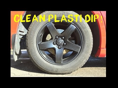 BEST Way to Clean Plasti Dipped Rims! - EASY & CHEAP $5