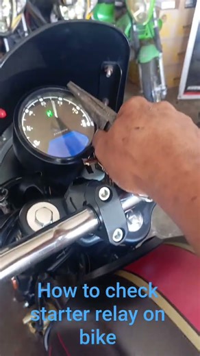 How to check starter relay on a bike #bike #howto #automobile