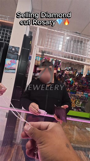 Diamond cut rosary 💰🔥 #jewelry #lxjjewelry #fypシ #tiktokviral | jewelry