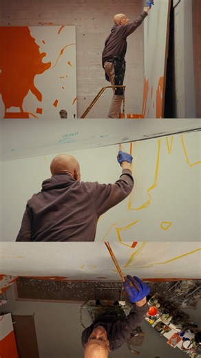Gladstone Gallery on Instagram: "OPENING TONIGHT, 6–8pm / Accompanying Alex Katz’s exhibition is a DRAWING RESTRAINT by Matthew Barney, which captures the then 96-year-old Katz at work on one of his enormous canvases. Alex Katz October 30 – December 20, 2025 530 West 21st Street Matthew Barney, DRAWING RESTRAINT 28, 2024, three-channel color video with six-channel sound. Duration: 46 minutes, 56 seconds. @alexkatzofficial @pacecarforthehubrispill"