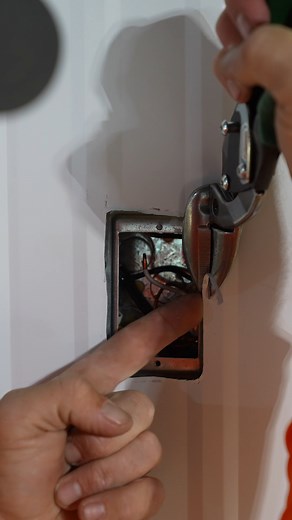 1.8M views · 8.4K reactions | cutting an electrical box out after installing metal siding | RR Buildings | Facebook