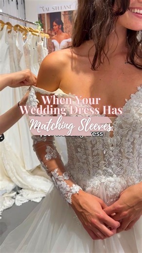 Moonlight Bridal on Instagram: "Channel your inner princess on your wedding day in the @moonlightbridal H1565 wedding dress 🌙✨ With detachable long sleeves, you’ll have two gorgeous looks to wow your guests 💕 . . . #moonlightbridal #weddingdresswithsleeves #detachablesleeves #2in1weddingdress"