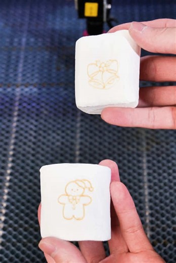 Would you eat cotton candy carved by a machine?😯#OMTech #fyp #diy #omtech #omtechlaser #omtechcommunity #omtech100w #omtechlasers #laserengraving #cottoncandy