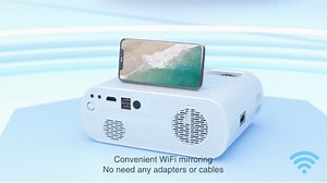 WiFi Bluetooth Projector, Mini Portable Projector