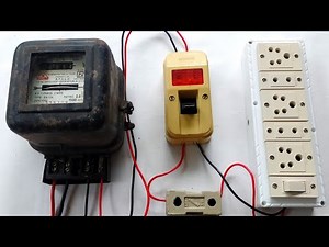 Energy meter connection | Energy meter, fuse and DP switch connection with practical load 😀