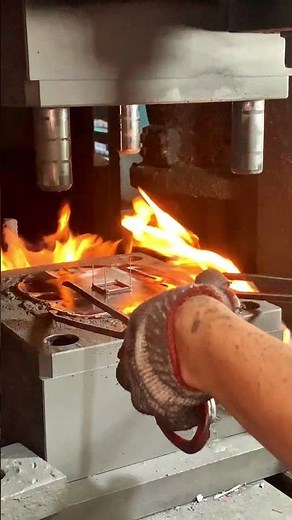 Forging Large Copper Parts Forming with Hot Forging Press | GOODSJACK/DELISHI #forgingpress