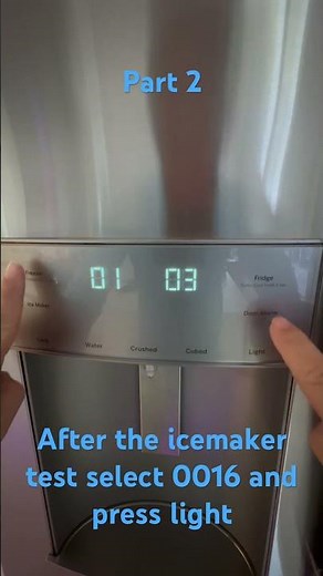 How to test icemaker Refrigerator GE part 2