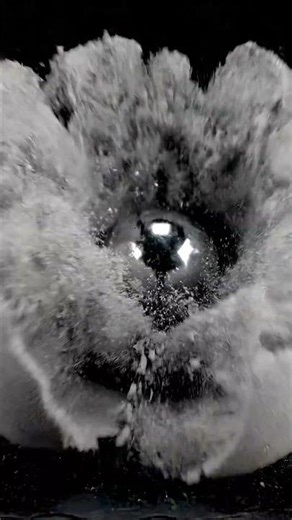 [4K] Kinetic Sand Sphere SMASH (Slow Motion)