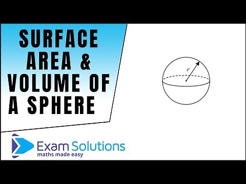 Surface area and Volume of a sphere (Cool ANIMATION!)| GCSE Maths Level 5-8| ExamSolutions