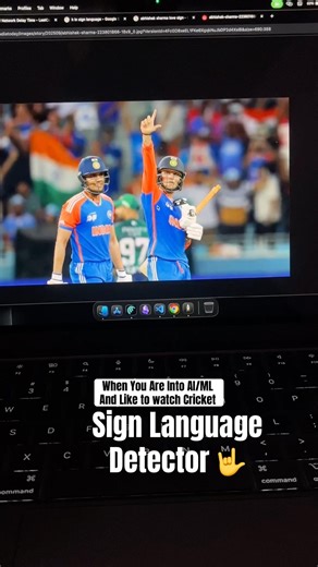 L ets’s test our sign language detector 🙌 | #ai #machinelearning #cnn #computervision #cricket