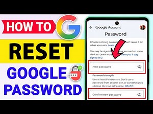 How to Reset Google Password 2025 New Update ✨ How to Recover Forgotten Google Account Password 🔒📱