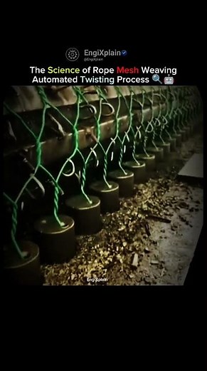 The Engineering Behind Rope Mesh Twisting ⚙️🧶