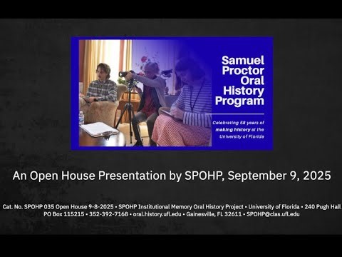 SPOHP Open House September 9, 2025