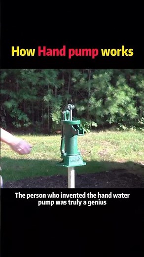 How hand pump works #usa🇺🇸 #science #knowledge