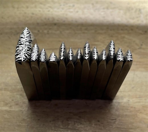 Tamarack Tree. New Designs Added! Metal Stamp Handmade - Etsy