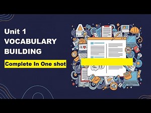 Complete Unit 1 | General English - I | Vocabulary Building | BCA/BBA 1 Semester | NEP | MIC