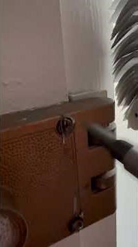 How to remove one way screws. Remove old lock and install new one.