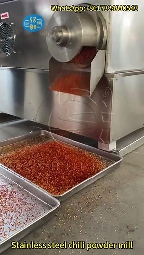 Industrial Stainless Steel Chili Powder Mill - Perfect Grinding for Spices & Food Processing!