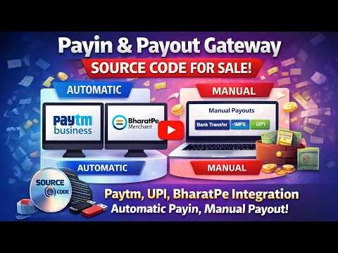 Payin Payout Gateway Source Code🔥 Paytm + BharatPe UPI Integration Full Demo