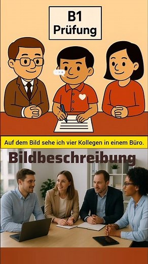 B1-Prüfung Sprechen Teil2 Mündliche Prüfung | Bildbeschreibung #deutsch #a2 #b1 #deutschkurs #b1test