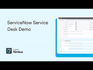 ServiceNow Service Desk Demo