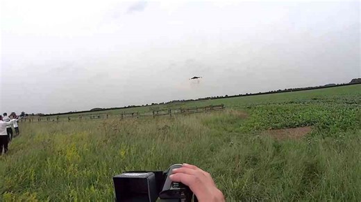 Head cam footage shows just how low the Vulcan bomber came