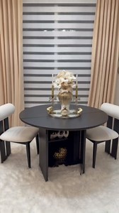 Compact Expandable Kitchen Table for 2 People,Round Space-Saving Dining Table, Foldable Design for 2 Person Seating with Storage,Modern Expandable Table for Dining Room (Table with Two Chairs)