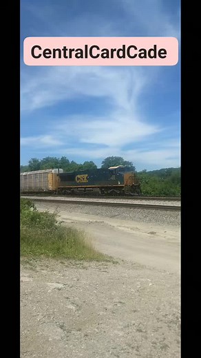 #Fifteenth #train of the day is this #northbound #CSX auto #rack #train heading up the #Toledo #sub. #railfanning | Central Card Cade