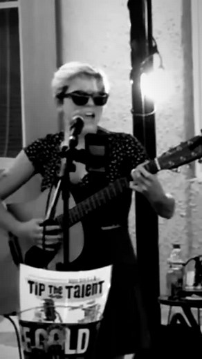 This song will always be a favorite:) white rabbit by Jefferson Airplane 🐇 ✈️ 🍄 Featuring @djchubbychubbz I enhanced the sound of this live clip from last night and put a distortion effect on the guitar just for funzies This song is probably the closest I’ll ever be to a rock and roll girl lol I’ve only been told to turn down once in my short music career, and it just so happened I was playing this song 🤣 Thank you @nickysunflowermusic for the video and thank you Millie’s for having us! #whit