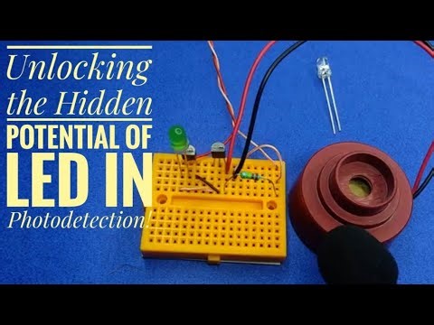 LED as photodiode || #electronics #diy #electrical #bc547
