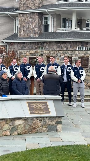 1K views · 34 reactions | Another well attended and moving annual Veteran’s Day ceremony in Cohasset, Ma. Begun with the Cohasset High School football  team chorus leading the gathering in the signing of our National Anthem . | Kevin McCarthy | Facebook