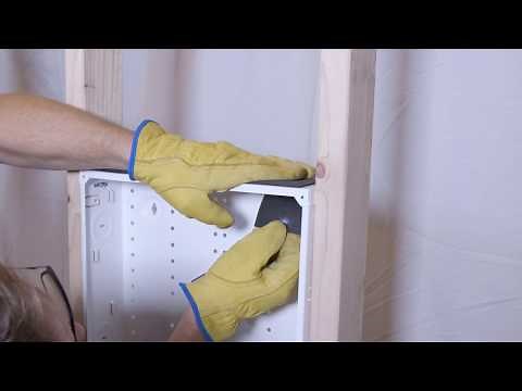Mounting a Leviton Structured Media Center into Studs