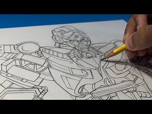 How To Draw MIRAGE From "Transformers: Rise of the Beasts"(DRAWING TUTORIAL)