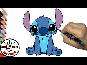 how to draw stitch from lilo and stitch step by step easy