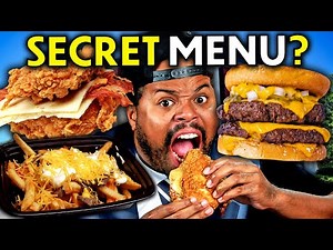 Eat In One Second - Fast Food Secret Menus! (McDonalds, Five Guys, Taco Bell)