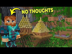 Building a Village with NO PLAN in my Minecraft World