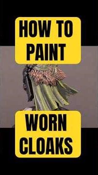 How To Paint Cloaks! (Worn and Any Color) #miniaturepainter #miniaturepainting #warhammer40k #fyp