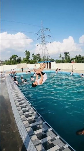 Gymnastics In A Pool #martialarts