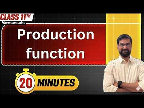 production function | class11 | one shot revision