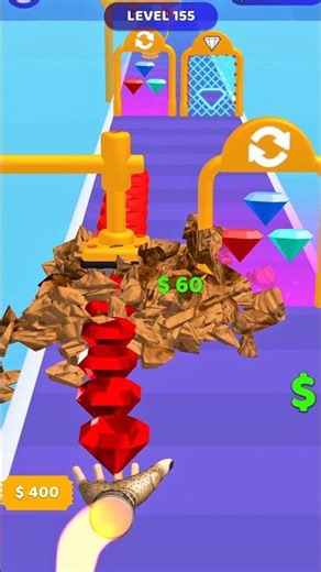 Gem Stack run Level - 155 #GemStack​​​​​ #OPGameplay​