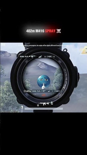402m M416 SPRAY ☠️ #bgmi #pubg #clutch #impossible #1vs4 #trending #viral