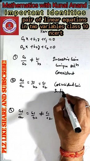 ncert class 10 math linear equations of two variables consistent | inconsistent different solutions