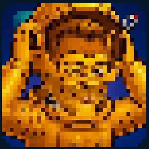 Ape Crypto Gold Pixel #119