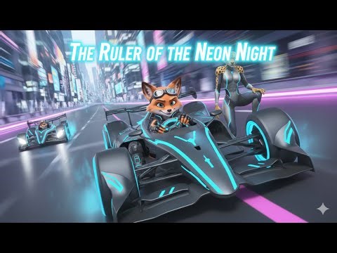 The Ruler of the Neon Night 🦊 Neon City Adventure! (Fun Animated Story for Kids)