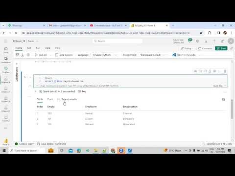 Basic Overview On How to Create Temp View in PySpark Notebook using Microsoft Fabric