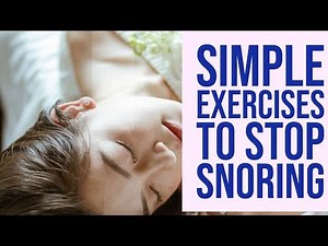 How To Stop Snoring Exercises