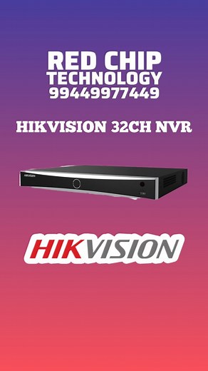 HIKVISION DS-7632NXI-K2 — Advanced 32-Channel NVR with AI-Powered AcuSense Technology Model Number: DS-7632NXI-K2 Brand : HIKVISION For More Kindly contact Red Chip Technology 🏤 (A surveillance & Networking Distributor) 📍 Enquiry: 9944977449 📲 Coimbatore,Tamil Nadu | Red Chip Technology