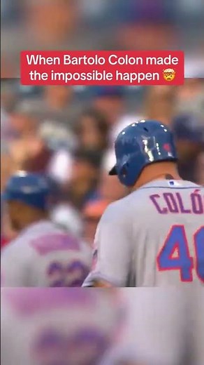 9 years ago, Mets' Bartolo Colon crushed his first career home run 💪